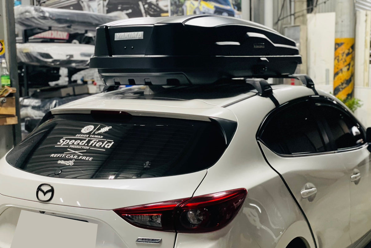 車款實裝系列》MAZDA 3 安裝車頂箱 NX16-Lite – Yakima-Taiwan